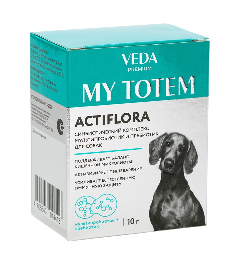 VEDA My Totem Actiflora синбиотический комплекс для собак, 10 г - Симбио KZ